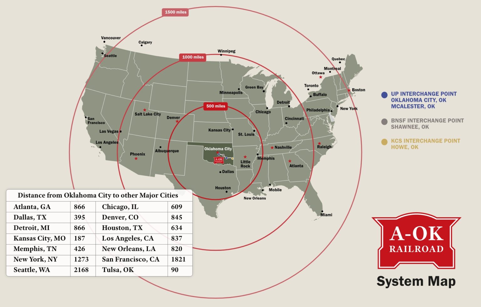 System Map - Arkansas-Oklahoma Railroad Co.